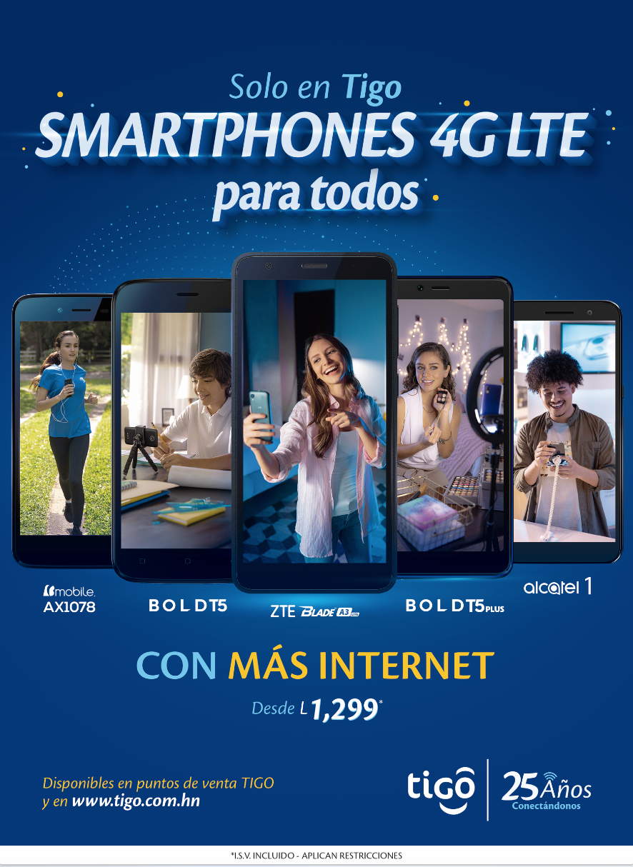Sólo Tigo ofrece Smartphones 4GLTE para todos - RADIO AMERICA