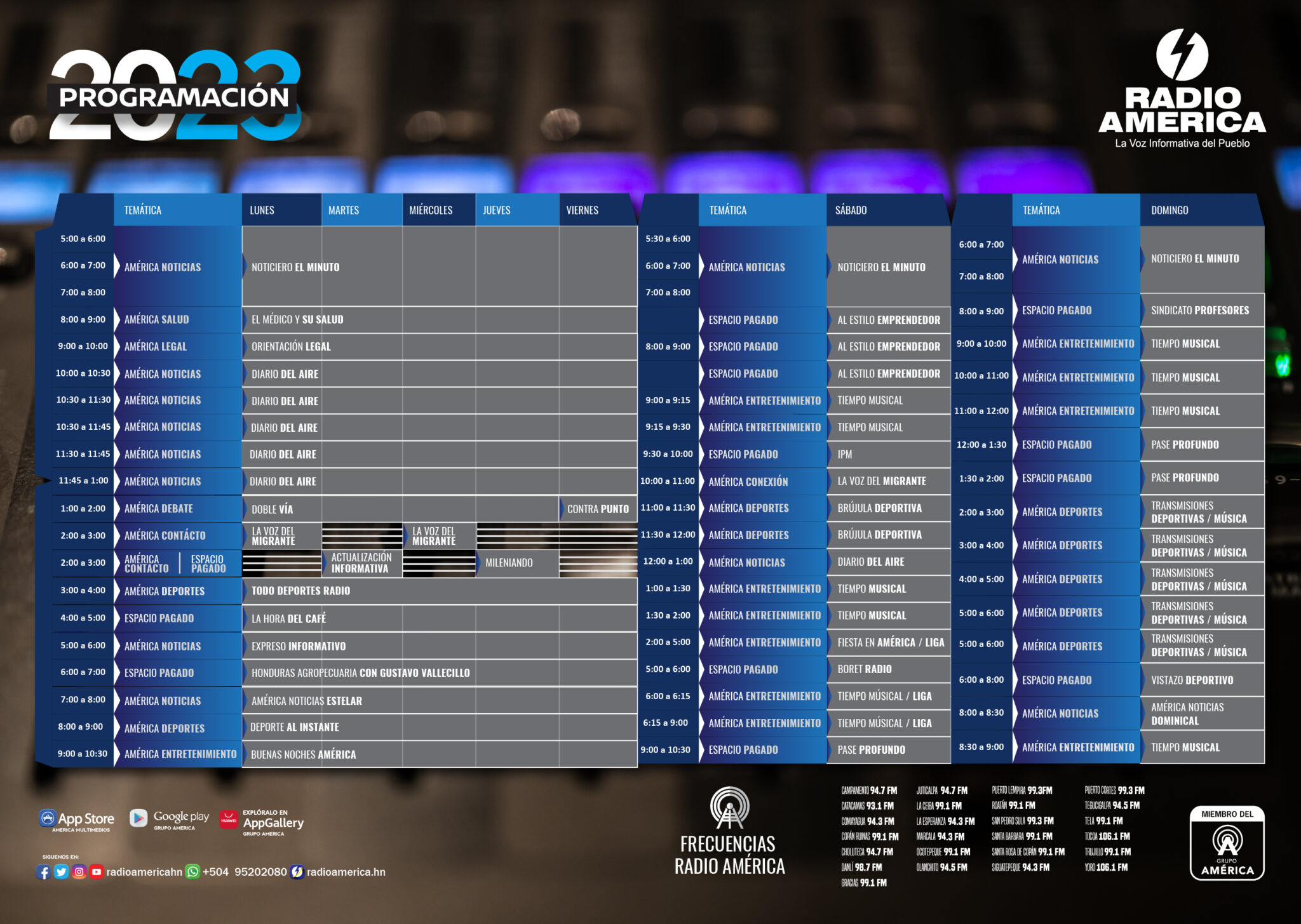 Programación - RADIO AMERICA