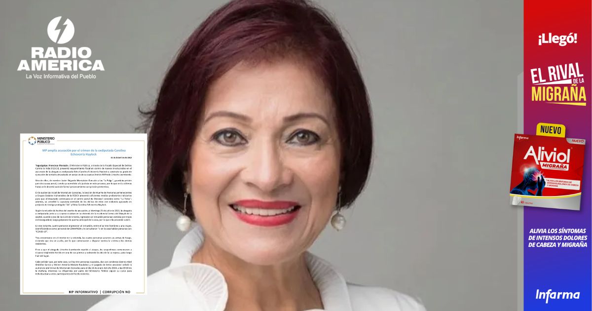 Amplían acusación por el crimen de la exdiputada Carolina Echeverría ...