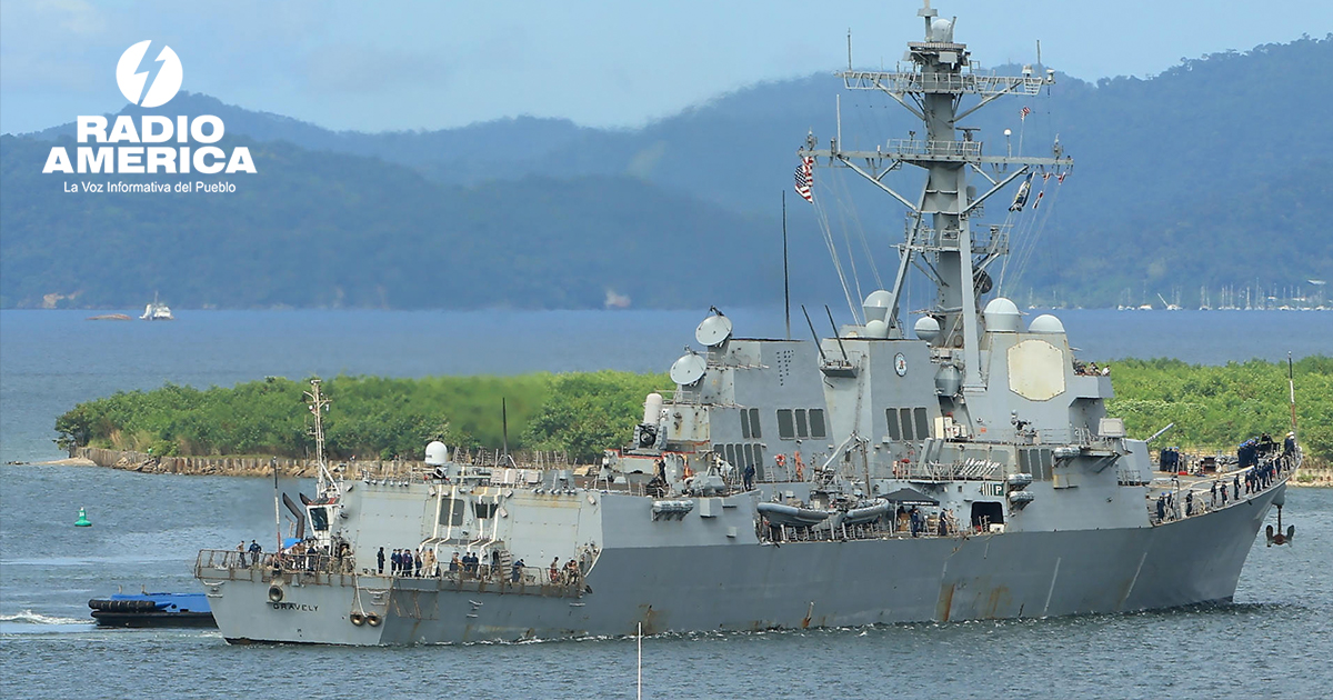 Llega a Trinidad y Tobago un destructor para ejercicios militares