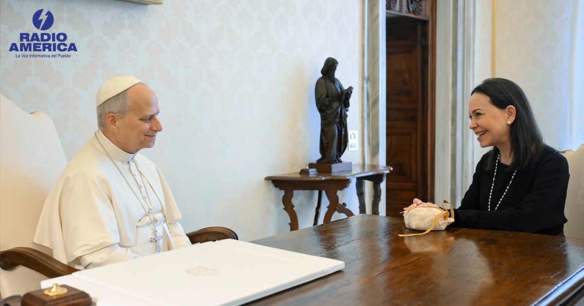 El papa recibe a María Corina Machado